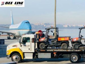 Towing Service Moves 2 RTVs for Inauguration | Bee Line Transport Inc