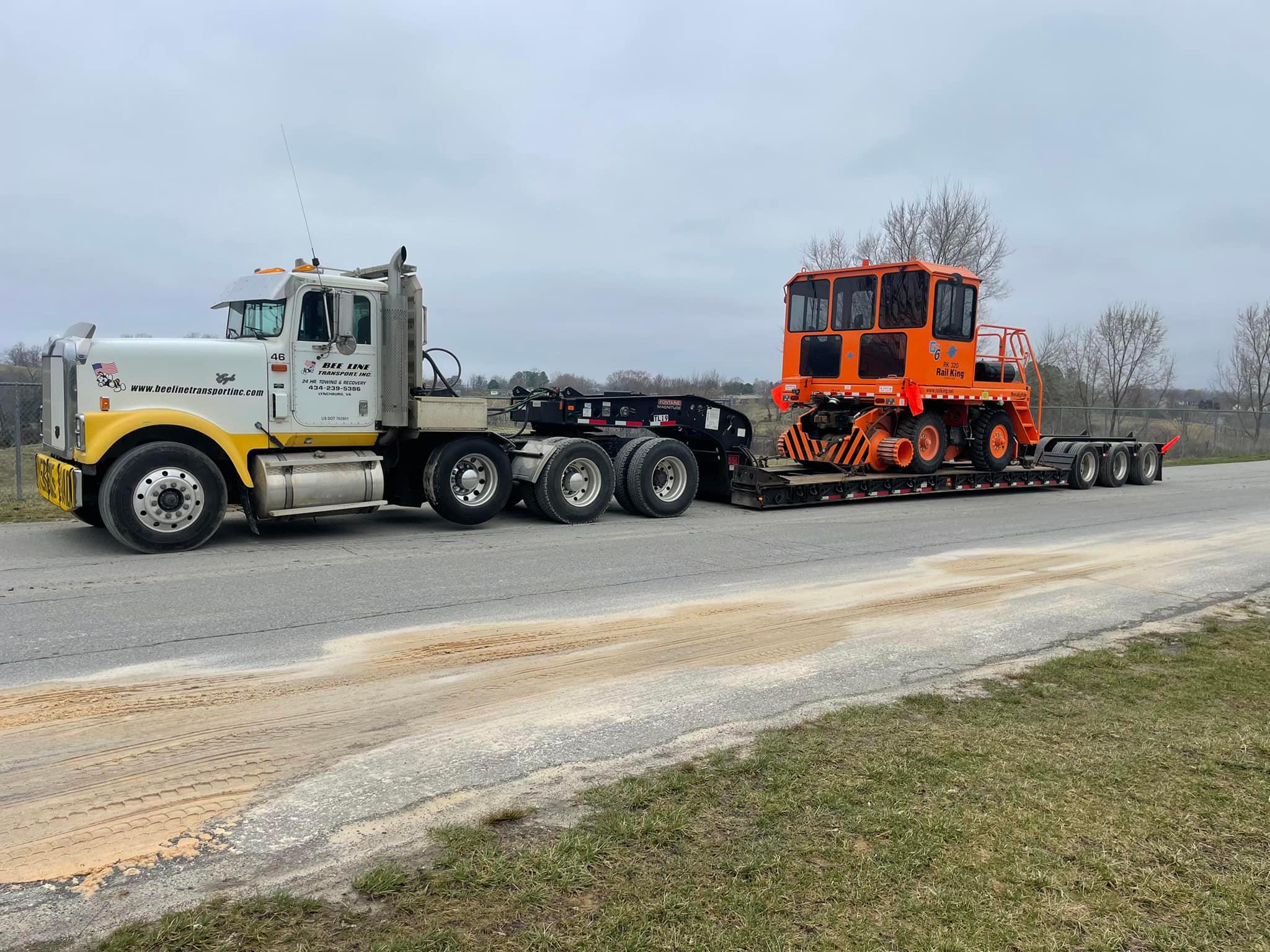 Heavy Equipment Towing | Lynchburg VA | Bee Line Transport